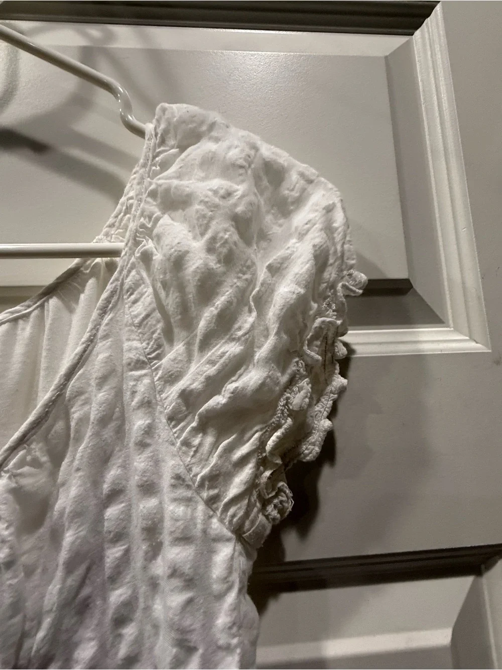 Sophie Max | Tops | Sophie Max White Cotton Eyelet Peasant Blouse ...